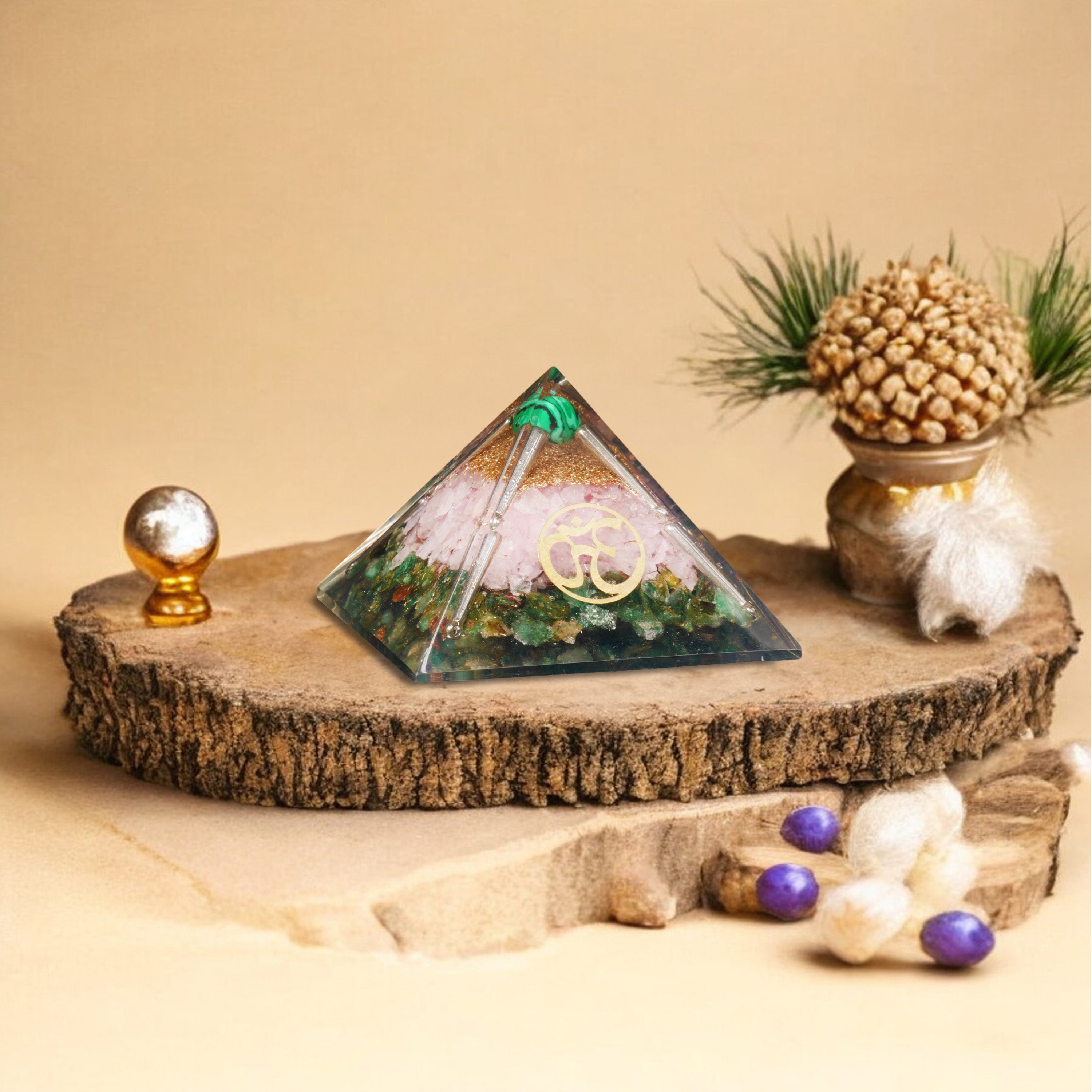 Orgonite Crystal Pyramids for Energy Cleansing & EMF Protection ...