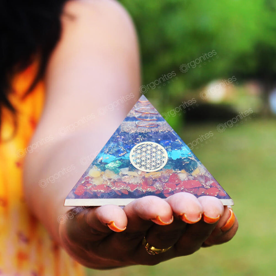 Orgonite Crystal Pyramids for Energy Cleansing & EMF Protection ...